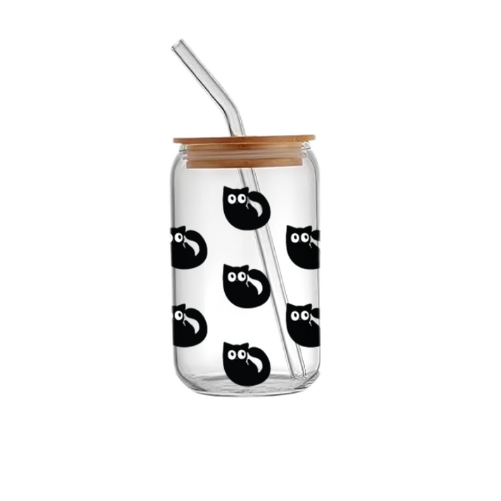 Black Cat - Glass sipper – Colourcharades